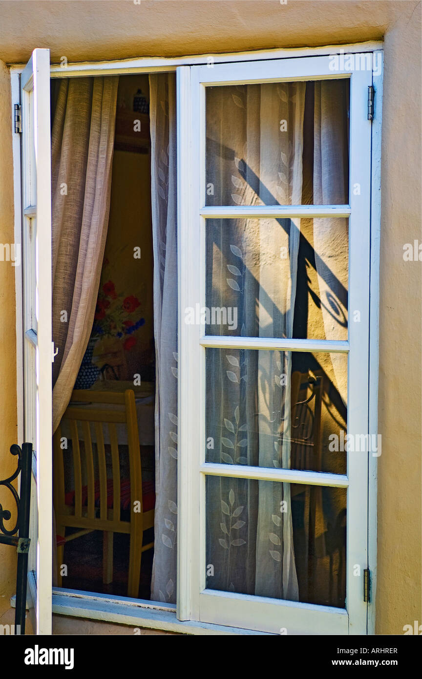 Open window with reflections Stock Photo - Alamy