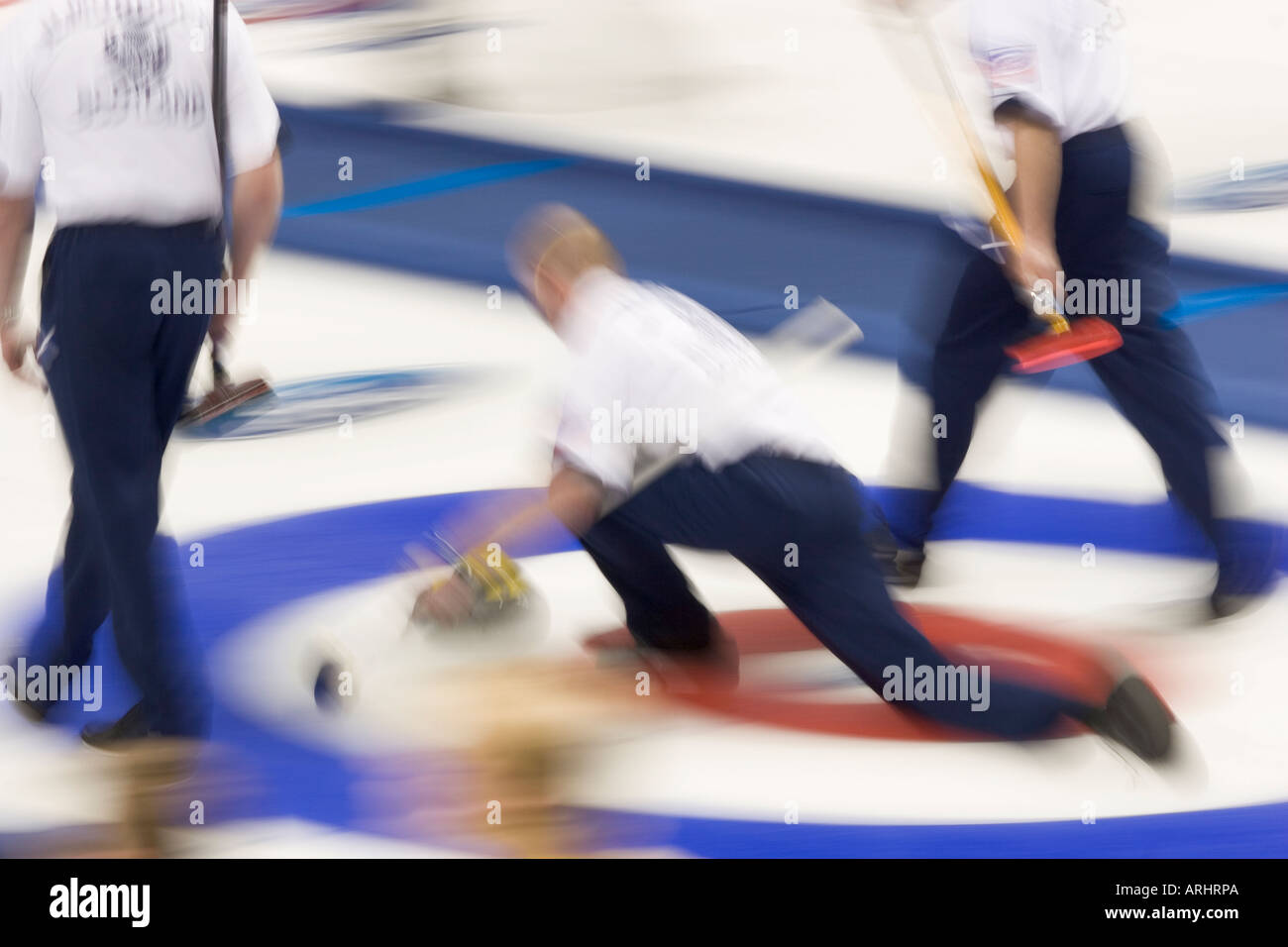 Mens competitive curling,Victoria, British Columbia Stock Photo - Alamy