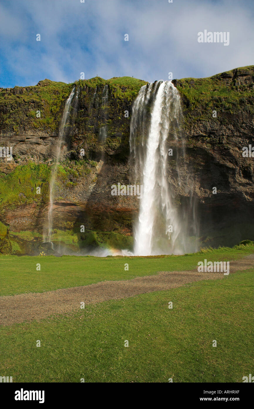 Iceland seljalandsfoss falls foss island travel vertical waterfall ...