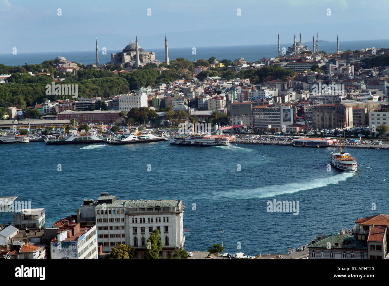 ISTANBUL SCENERY FROM GALATA TOWER SEPTEMBER 2005 TURKEY Stock Photo ...