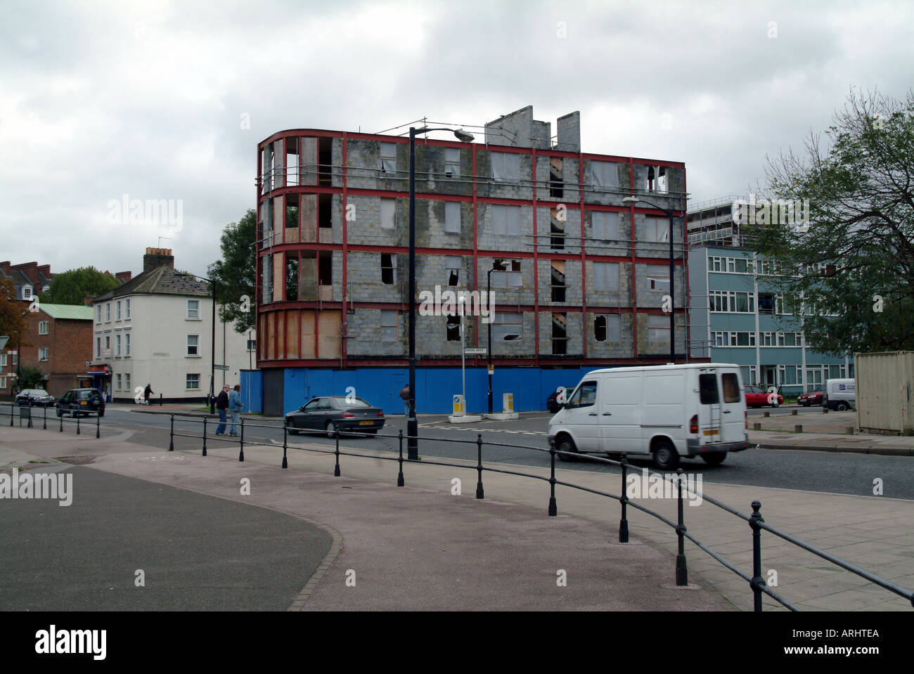 UNFINISHED BUILDING COMPLEX IN SOUTHEAST LONDON CAMBERWELL 2005 Stock ...