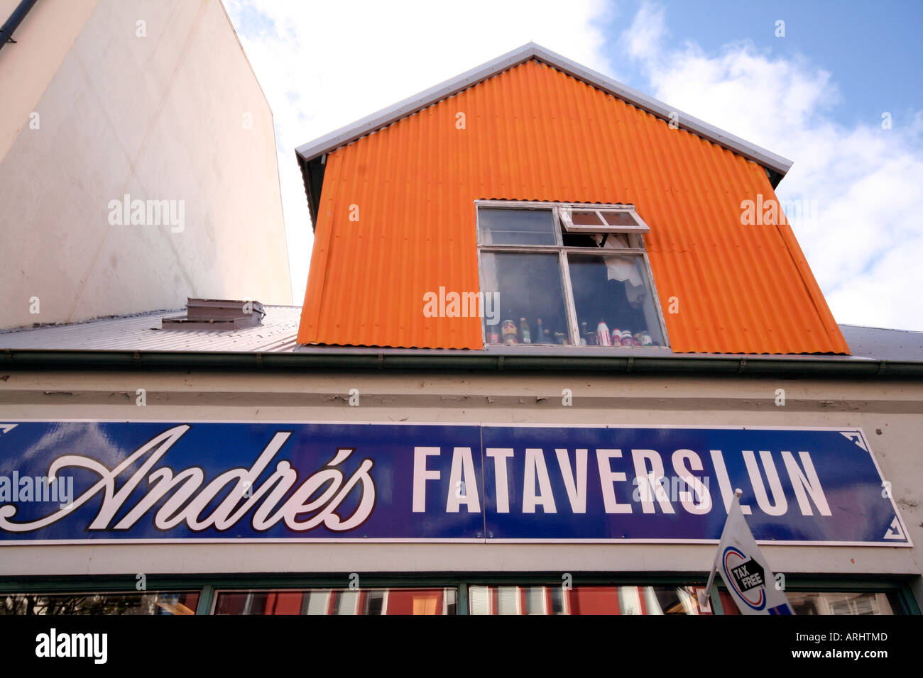 Shop front, Reykjavik, Iceland Stock Photo - Alamy