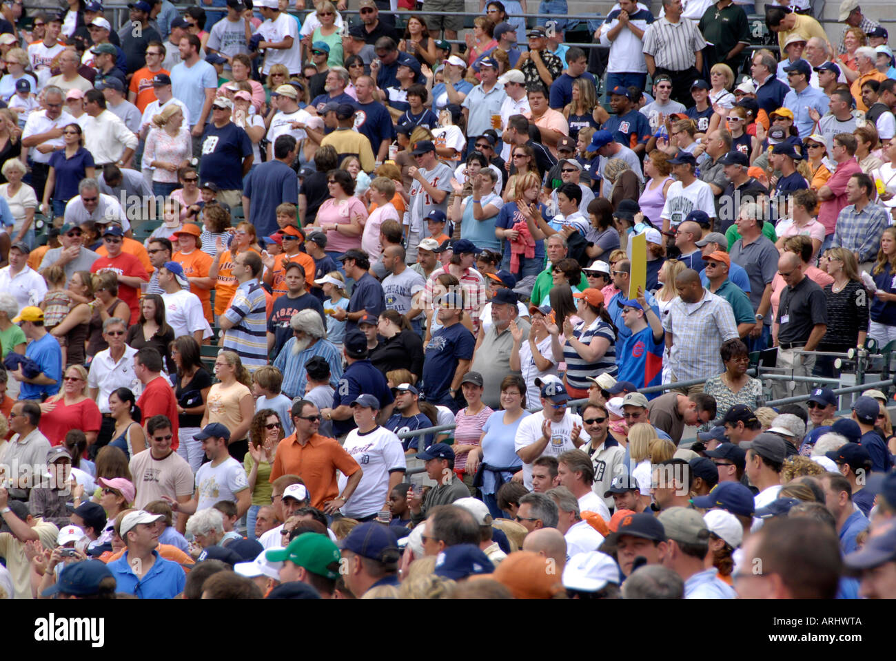 Detroit Tiger Professional Major League Baseball game at Comerica Park ...