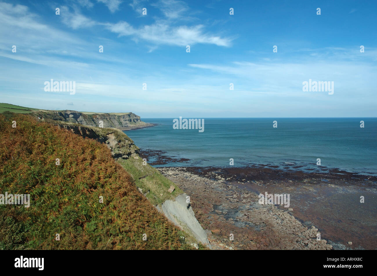 North Yorks cliffs Stock Photo - Alamy