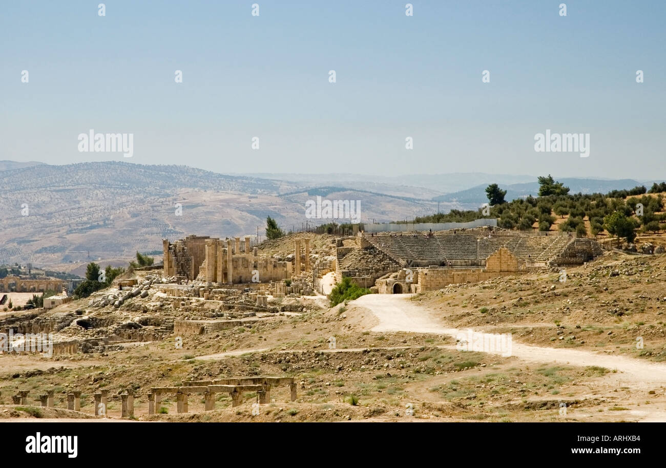 General view, Jerash, The Ancient Gerasa, Hashemite Kingdom of Jordan ...