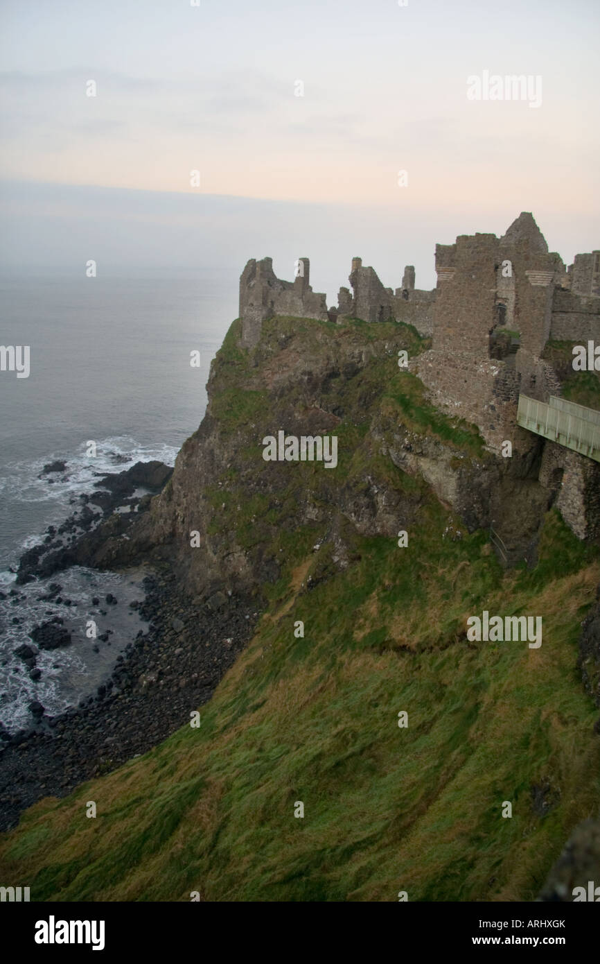 Duluce castle ireland on a cliff Stock Photo - Alamy