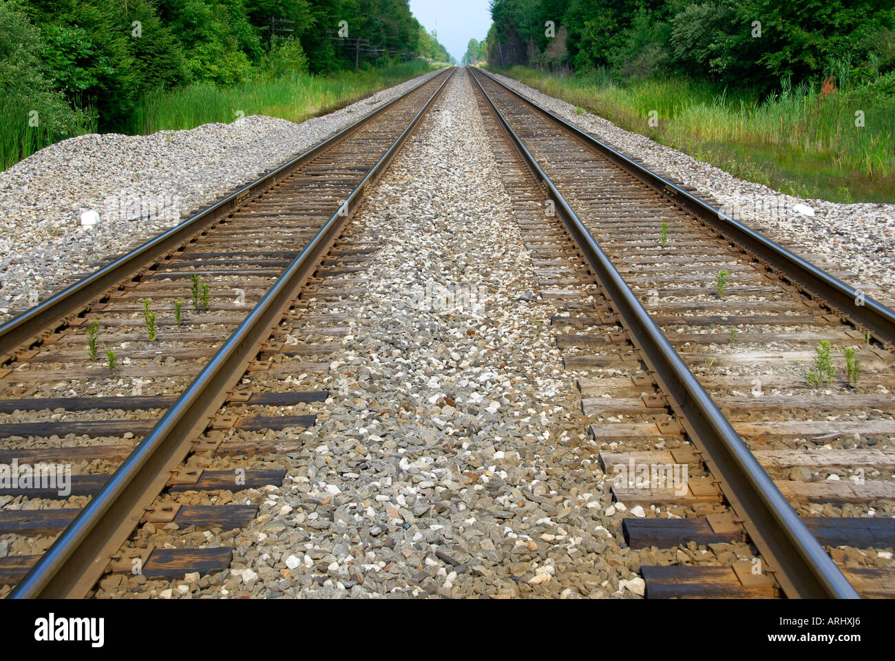 Two train tracks hi res stock photography and images Alamy