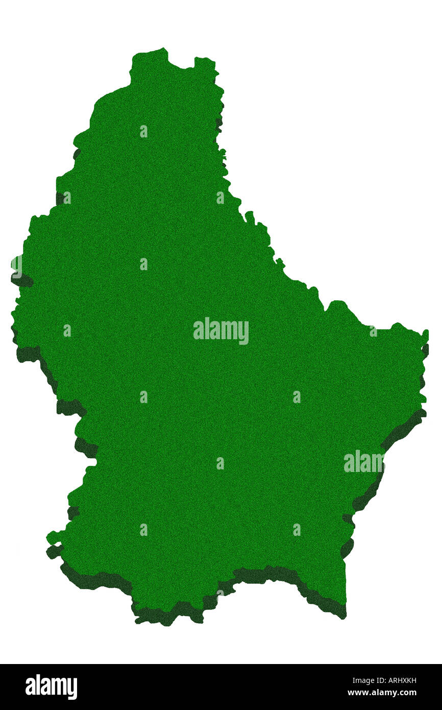 Outline map of Luxembourg Stock Photo - Alamy