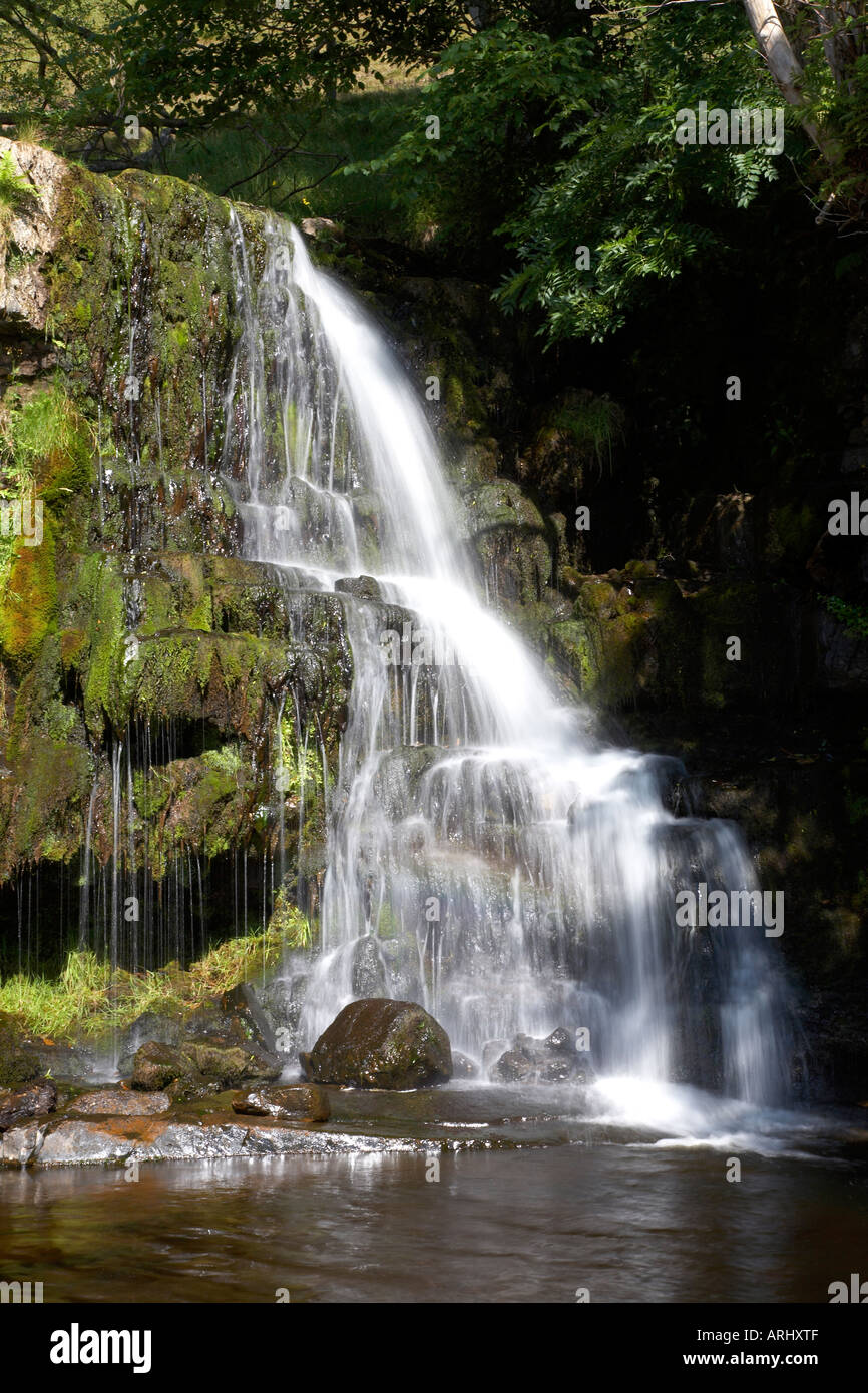 Kisdon Force Keld Swaledale Yorkshire Dales National Park Stock Photo ...