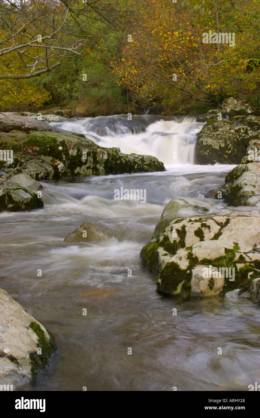 Small waterfall Lake District UK Stock Photo - Alamy