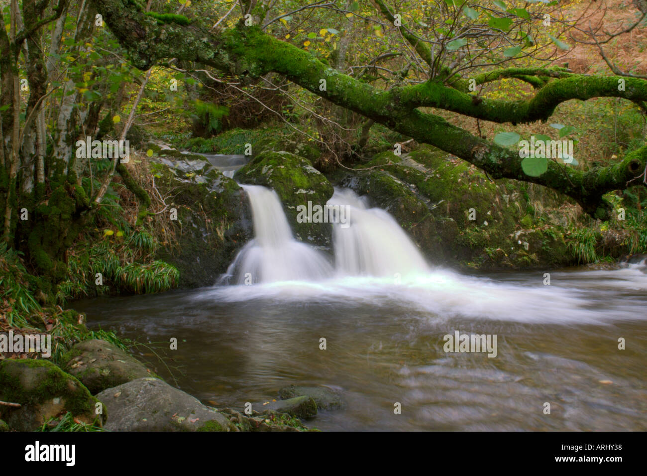 Small waterfall Lake District UK Stock Photo - Alamy