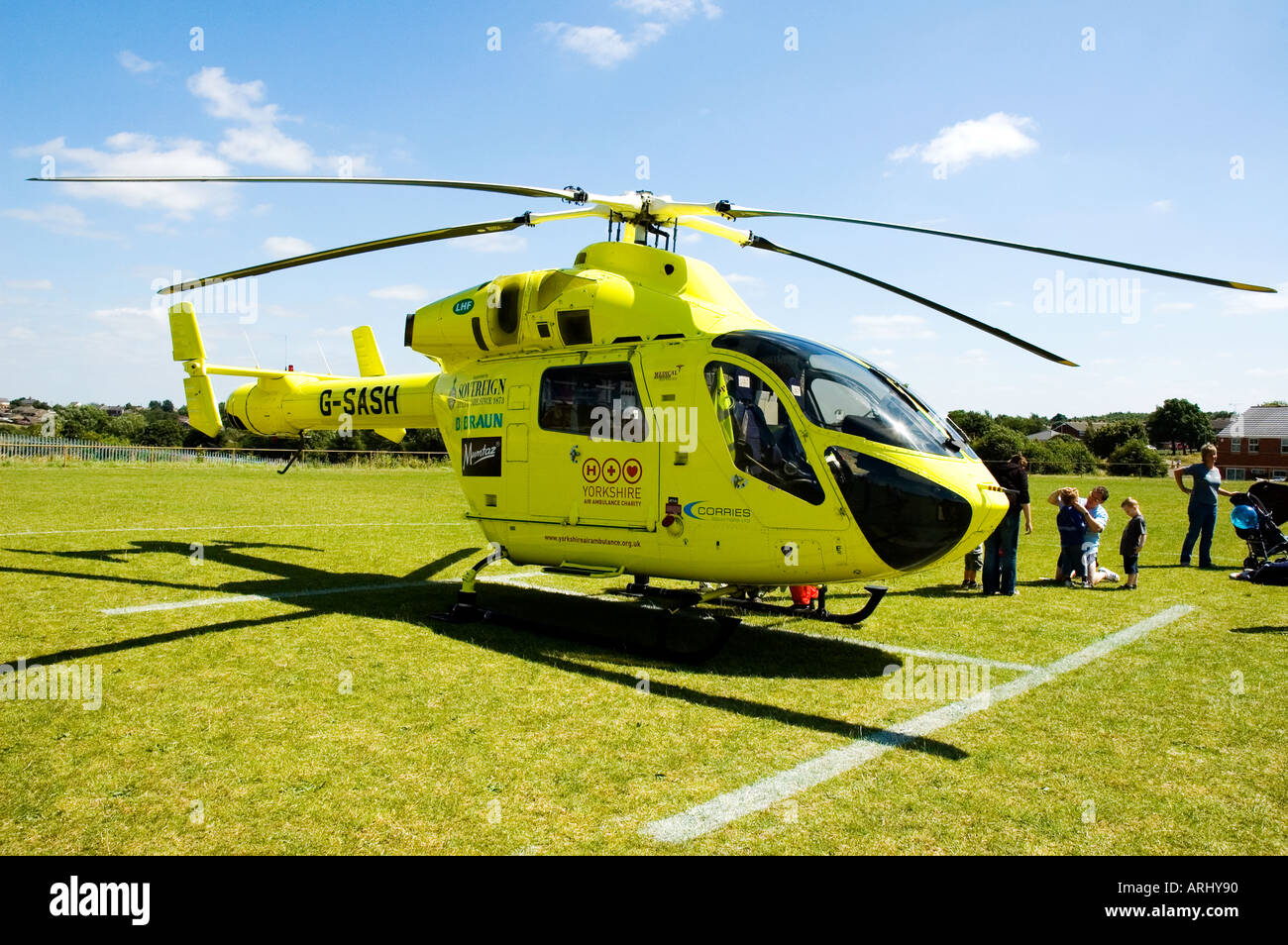 Yorkshire air ambulance hi-res stock photography and images - Alamy
