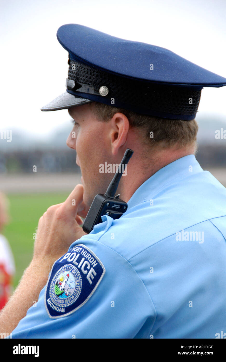 Police on duty to keep order during an event Stock Photo - Alamy