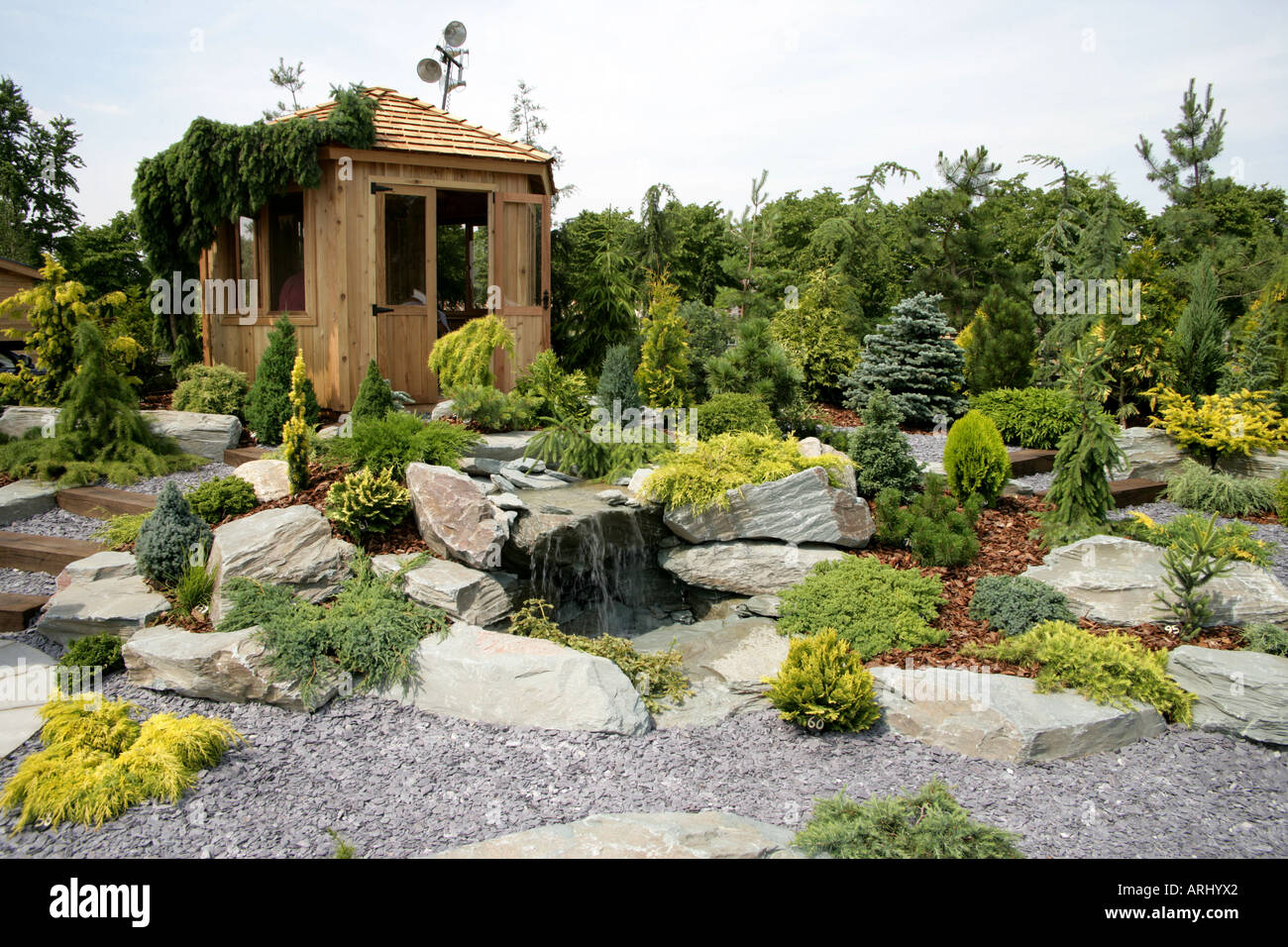 Conifer garden hi-res stock photography and images - Alamy