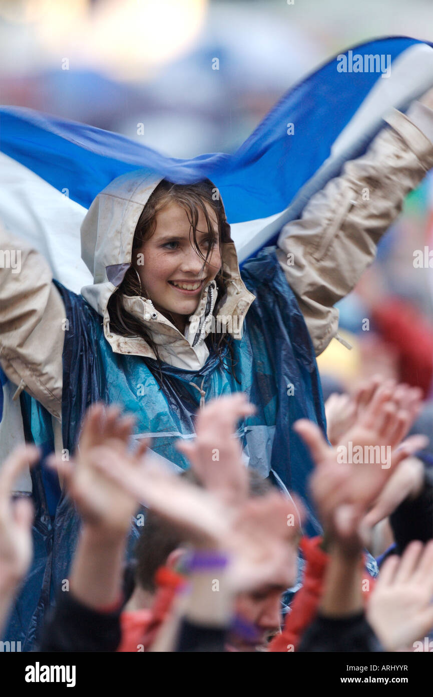 Football fan in rain hi-res stock photography and images - Alamy