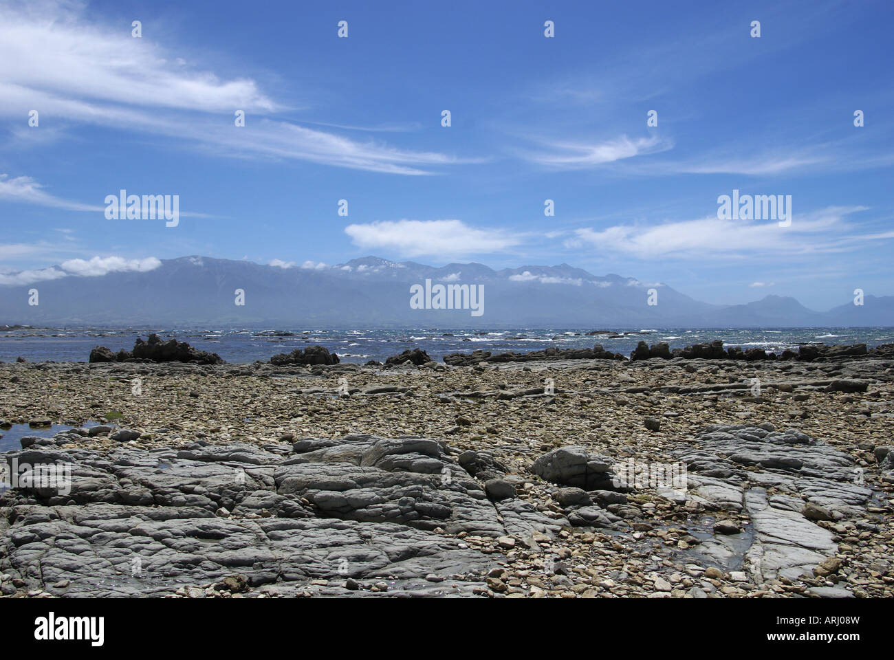 Limestone Pavement at Kaikoura Peninsula Stock Photo - Alamy