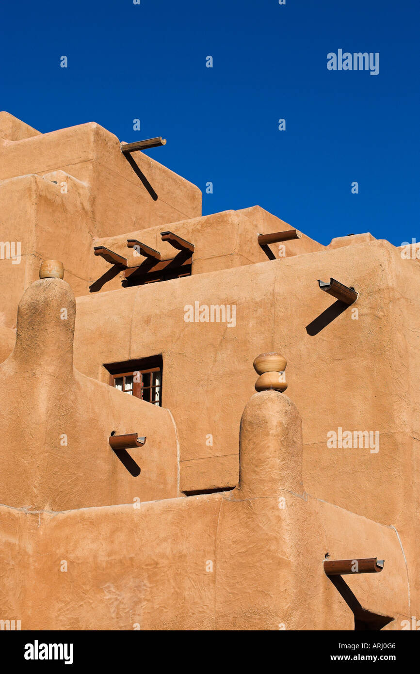 Building detail in Santa Fe New Mexico Stock Photo - Alamy