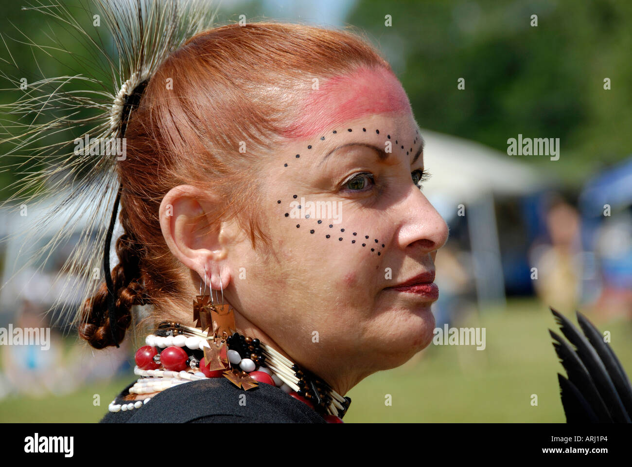 Chippewa and Pottawattamie Indians hold a powwow in southeast Michigan ...