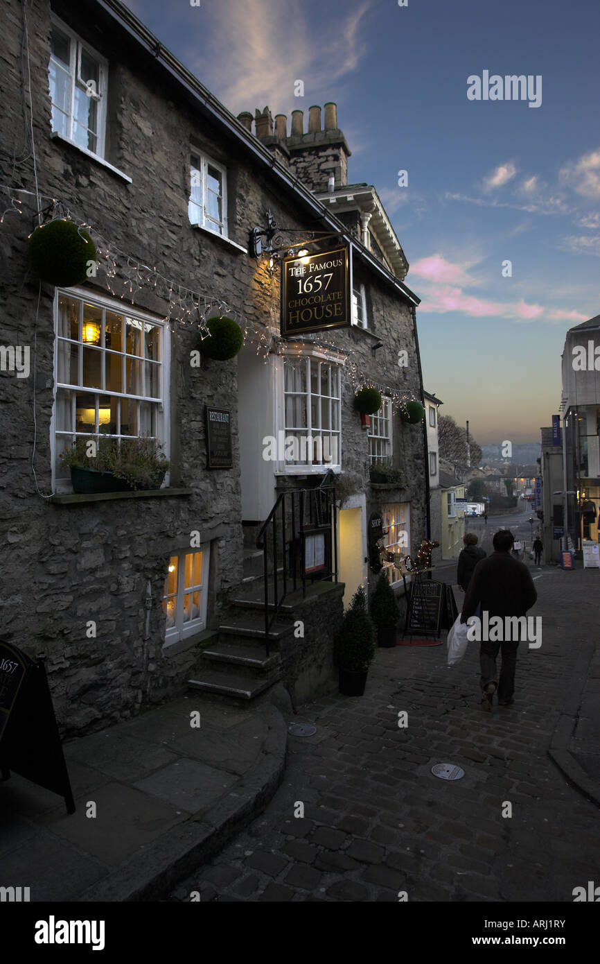 Cobbled paved street Cromwellian 17th century 1600 sixteen hundreds ...