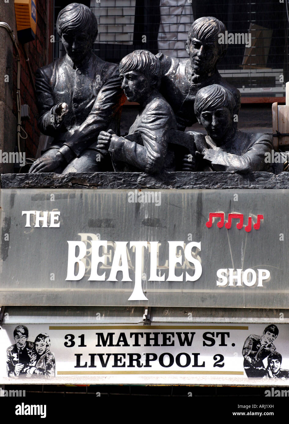 Beatles shop in Mathew Street Liverpool Stock Photo - Alamy