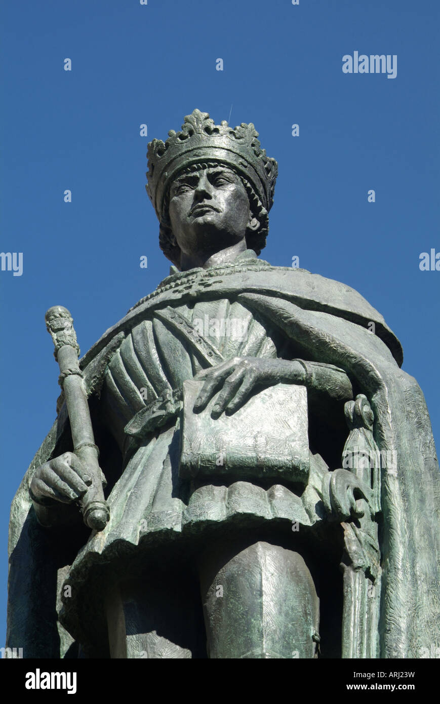 Statue of Dom Duarte, King of Portugal Stock Photo - Alamy