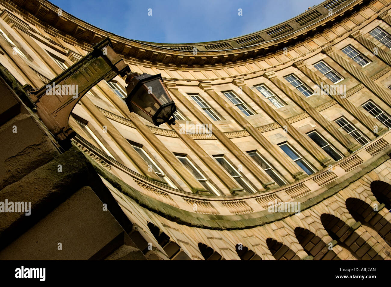 The Crescent, splendid Georgian architecture at the Spa Town of Buxton ...