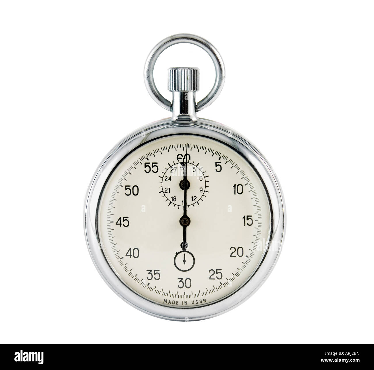 Analog stop watch it is made in the USSR Stock Photo - Alamy
