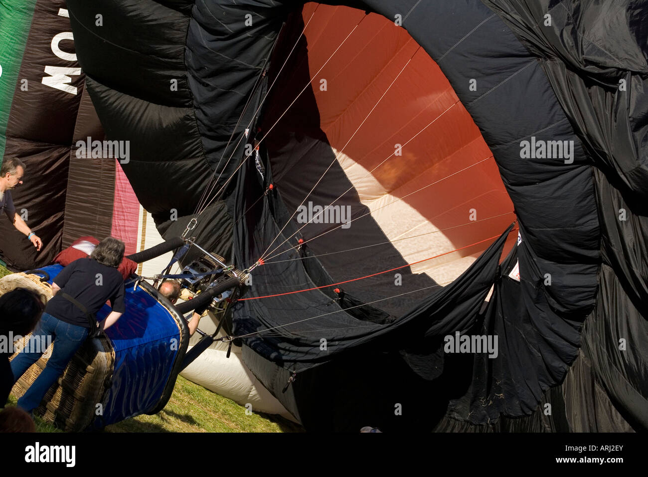 Balloon Taking off Stock Photo - Alamy