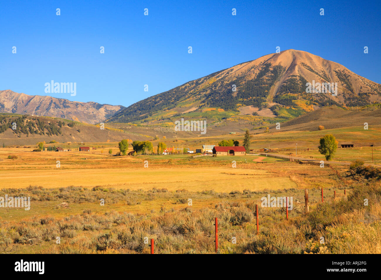 Ranch, Ohio Creek Road, Gunnison, Colorado, USA Stock Photo - Alamy
