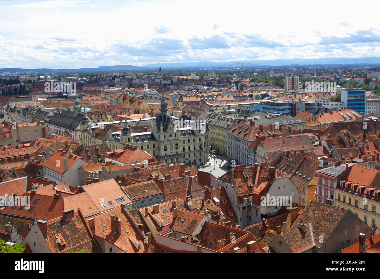 View Of The City Of Graz, Austria Stock Photo - Alamy