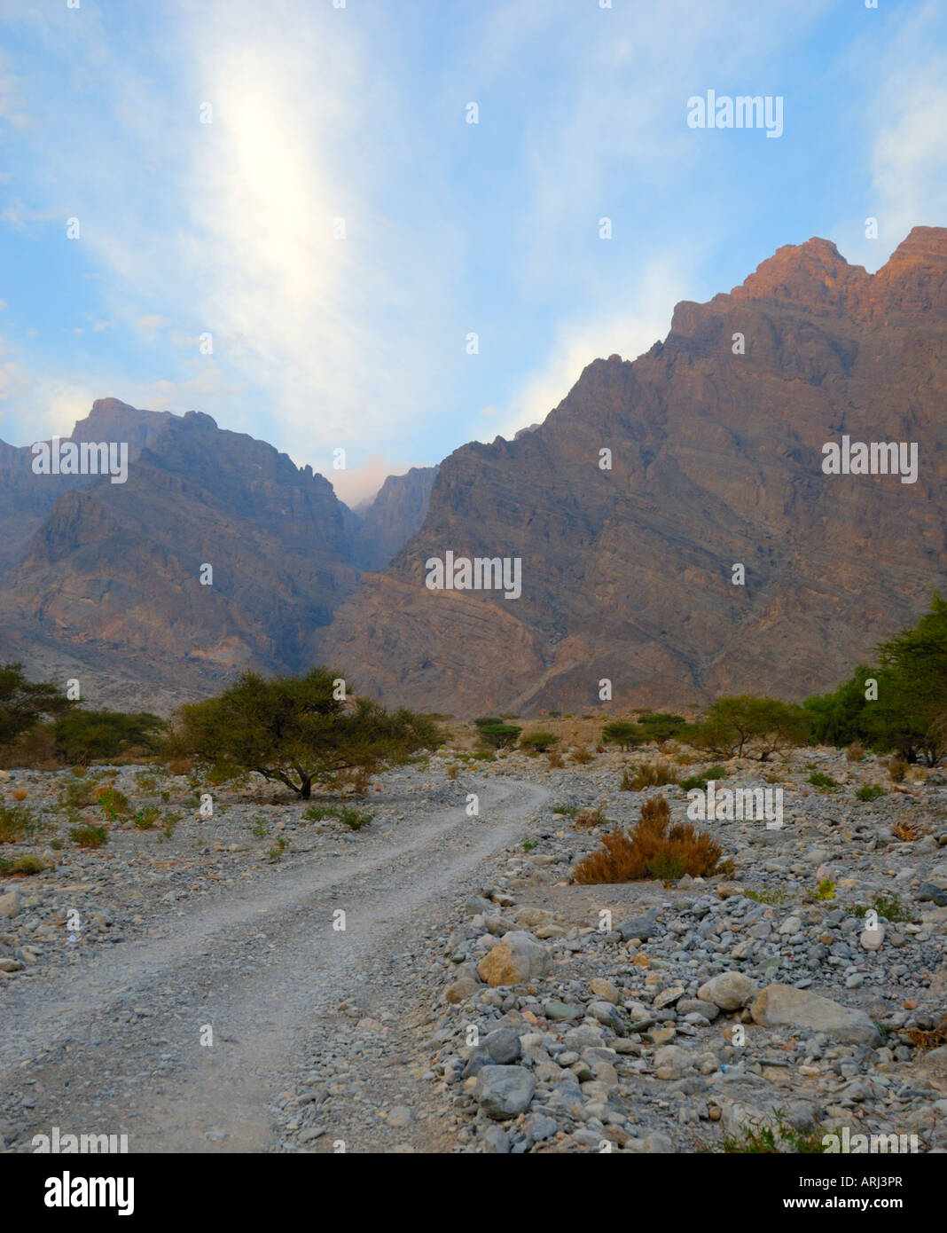 Hajar mountains oman sunset hi-res stock photography and images - Alamy