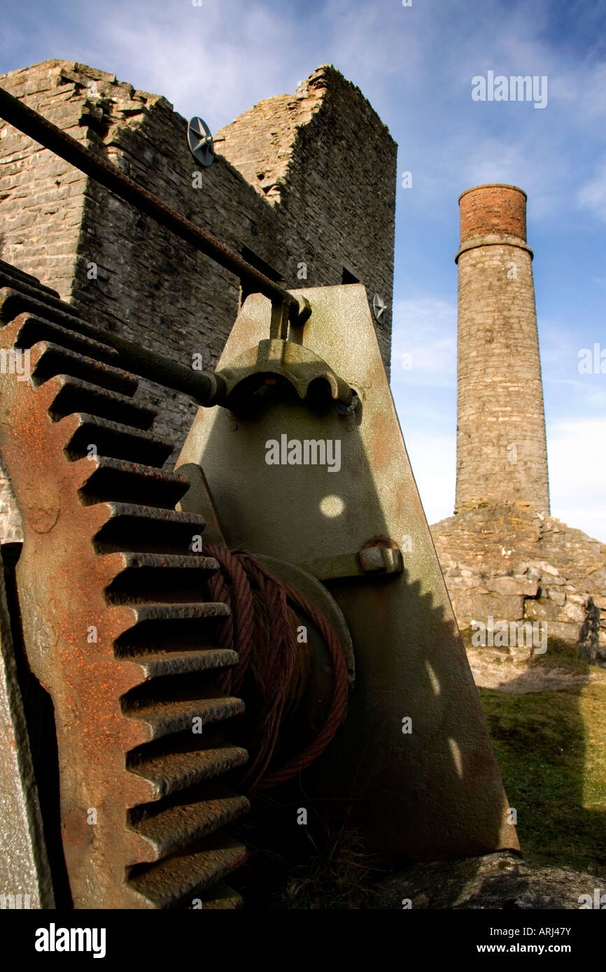 Magpie Mine, an abandoned lead mine near to Bakewell in The Peak ...