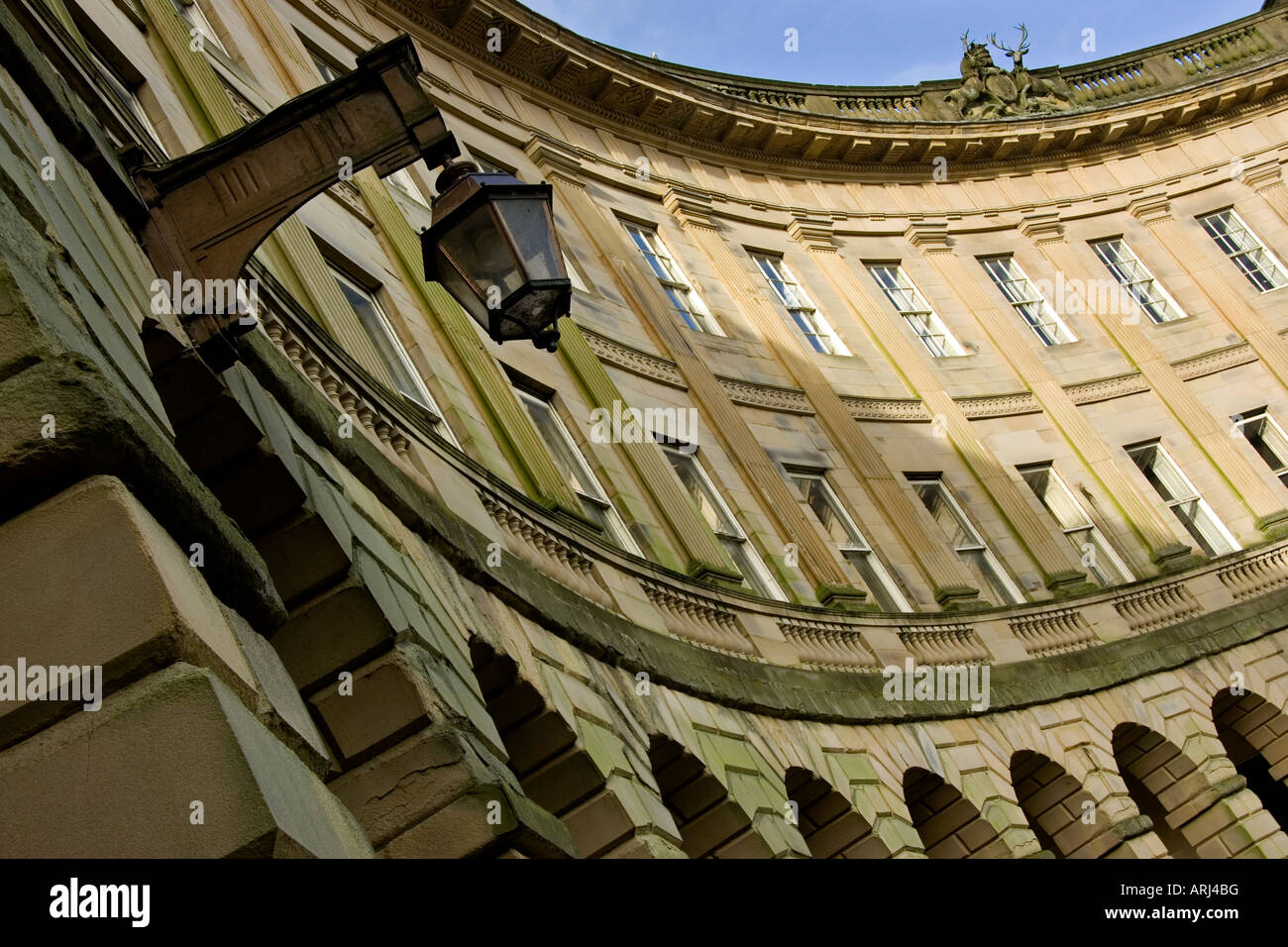 The Crescent, splendid Georgian architecture at the Spa Town of Buxton ...