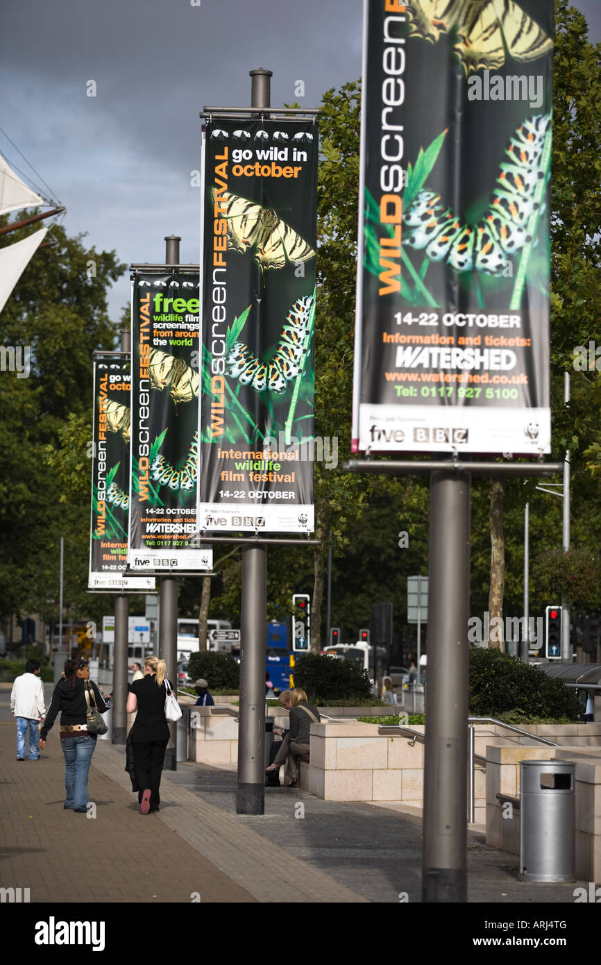 Banner at Wildscreen 2006 Film festival, Bristol, UK Stock Photo - Alamy