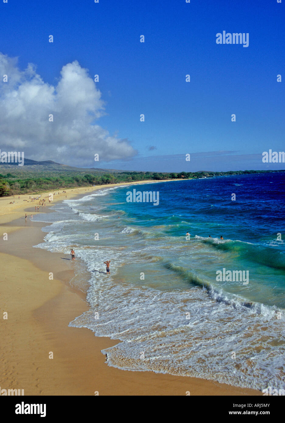 Big Beach at Makena State Park on Maui Stock Photo - Alamy