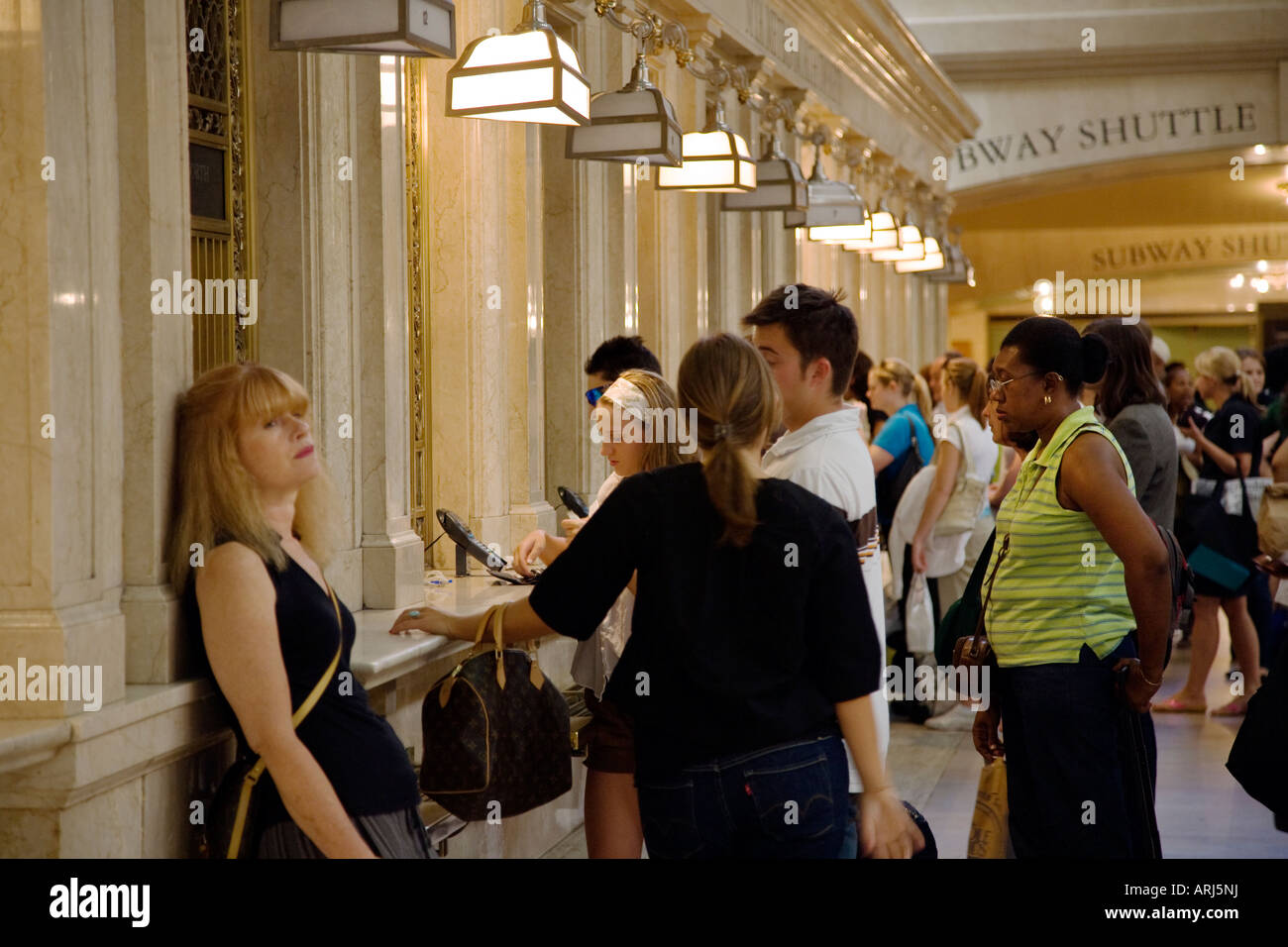 Ticket Window inside GRAND CENTRAL STATION NEW YORK CITY Stock Photo ...