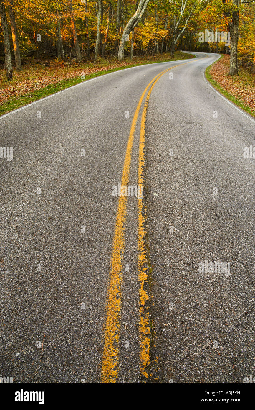 View of skyline drive in Shenandoah national park Stock Photo - Alamy