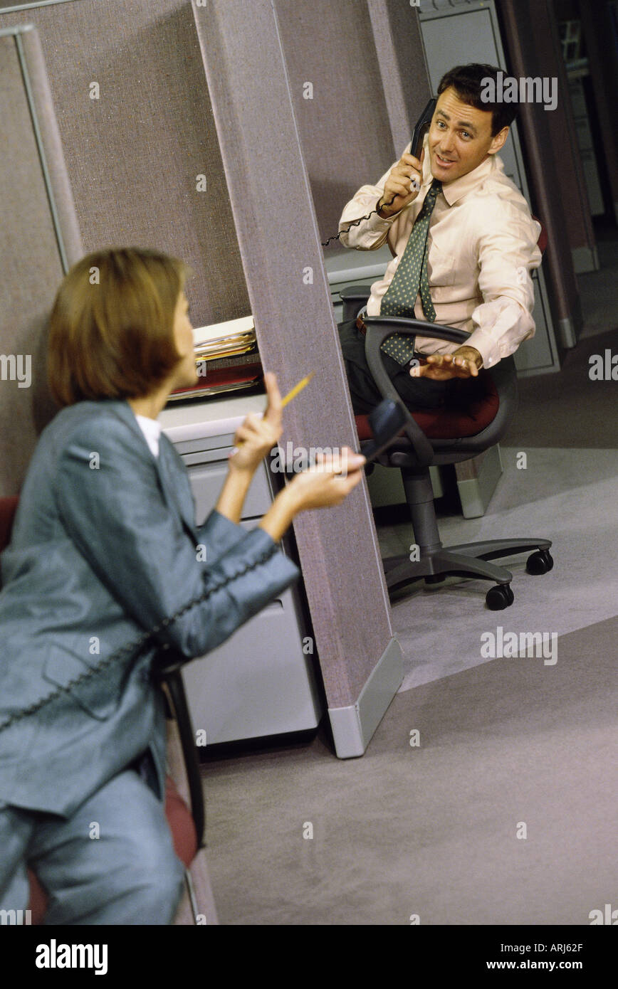 Office cubicles staff hi-res stock photography and images - Alamy