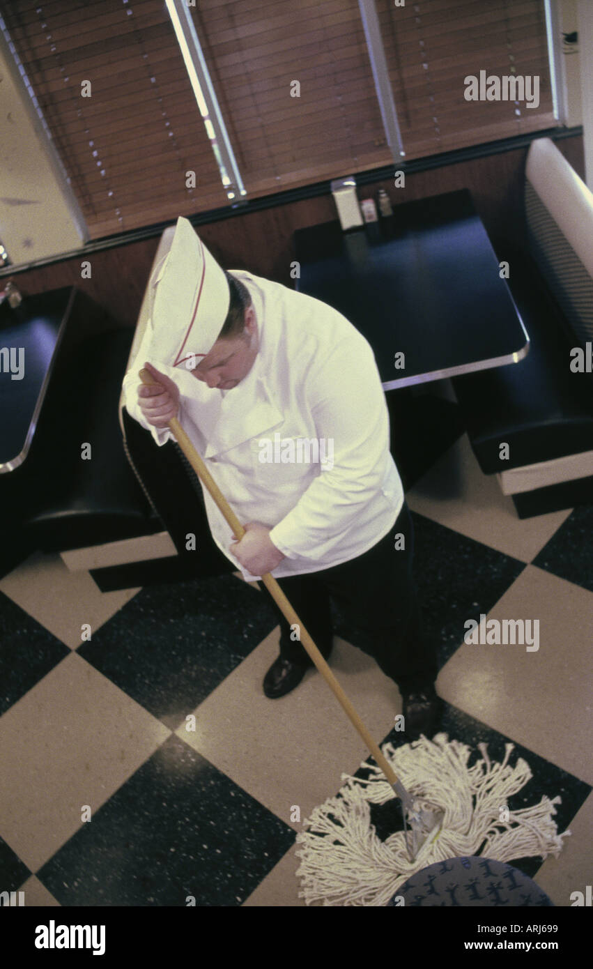 Mopping restaurant hi-res stock photography and images - Alamy