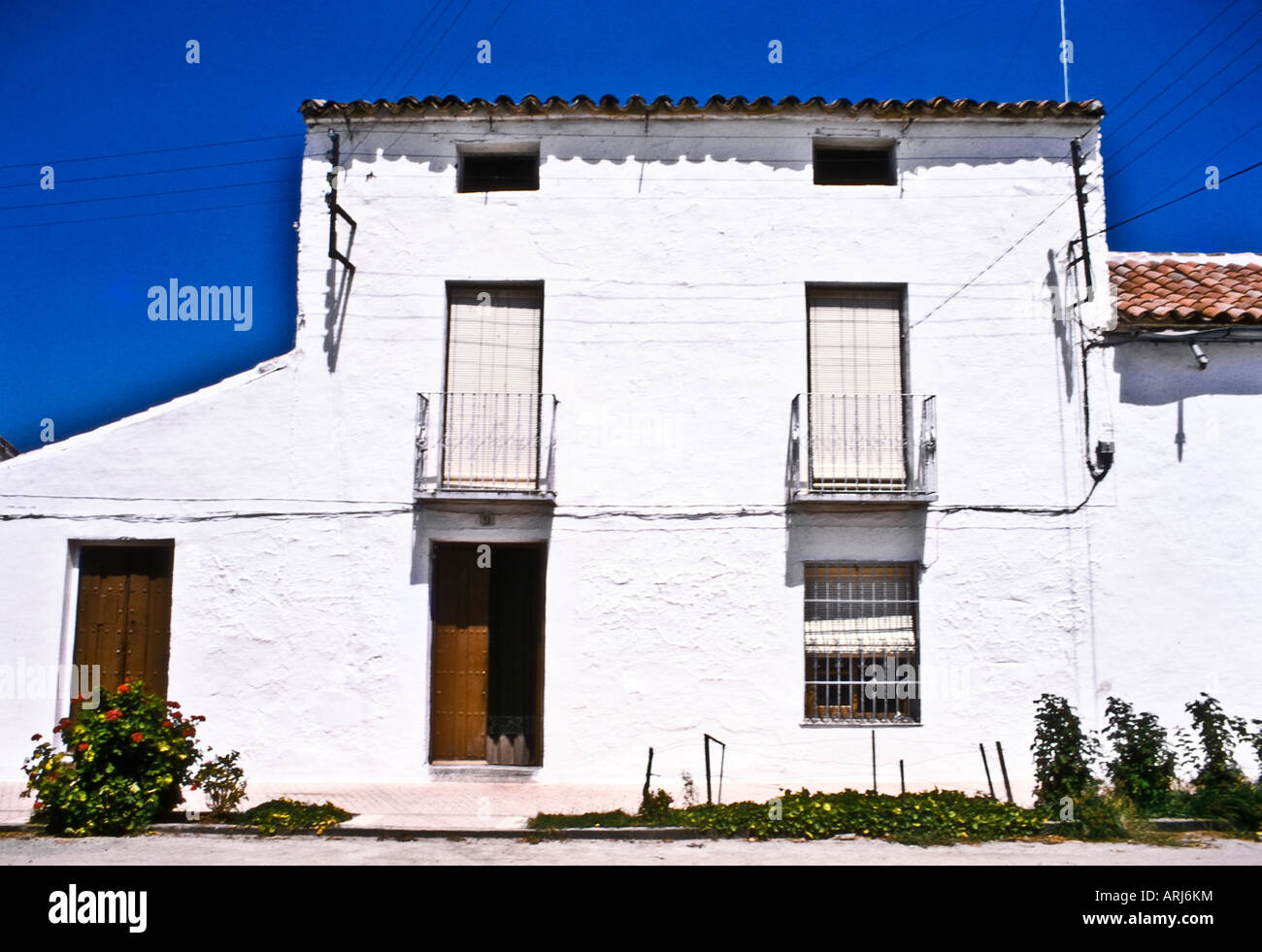 White building in Beautiful Sacromonte Spain Stock Photo - Alamy