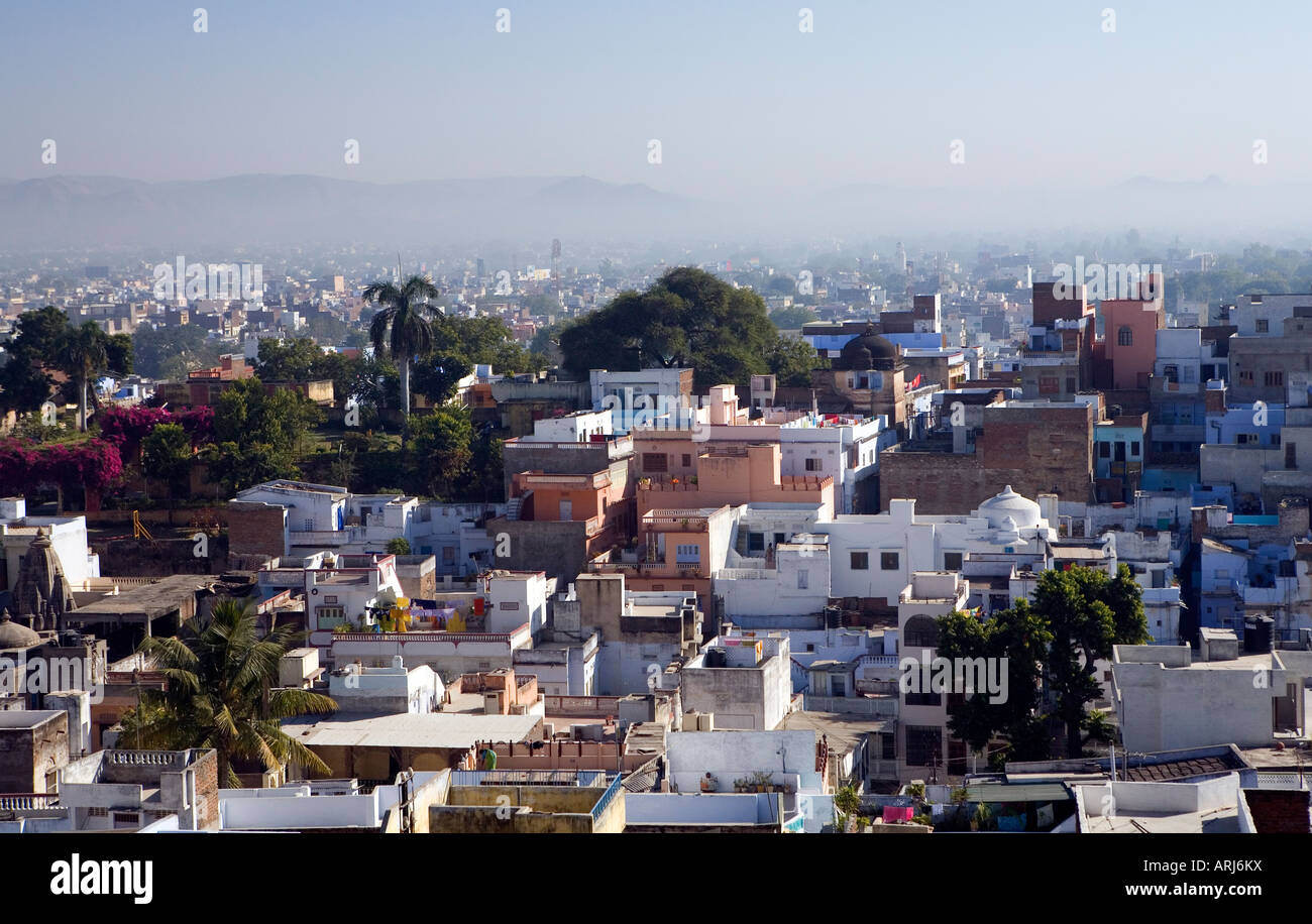 Rooftop view of Udaipur Stock Photo - Alamy