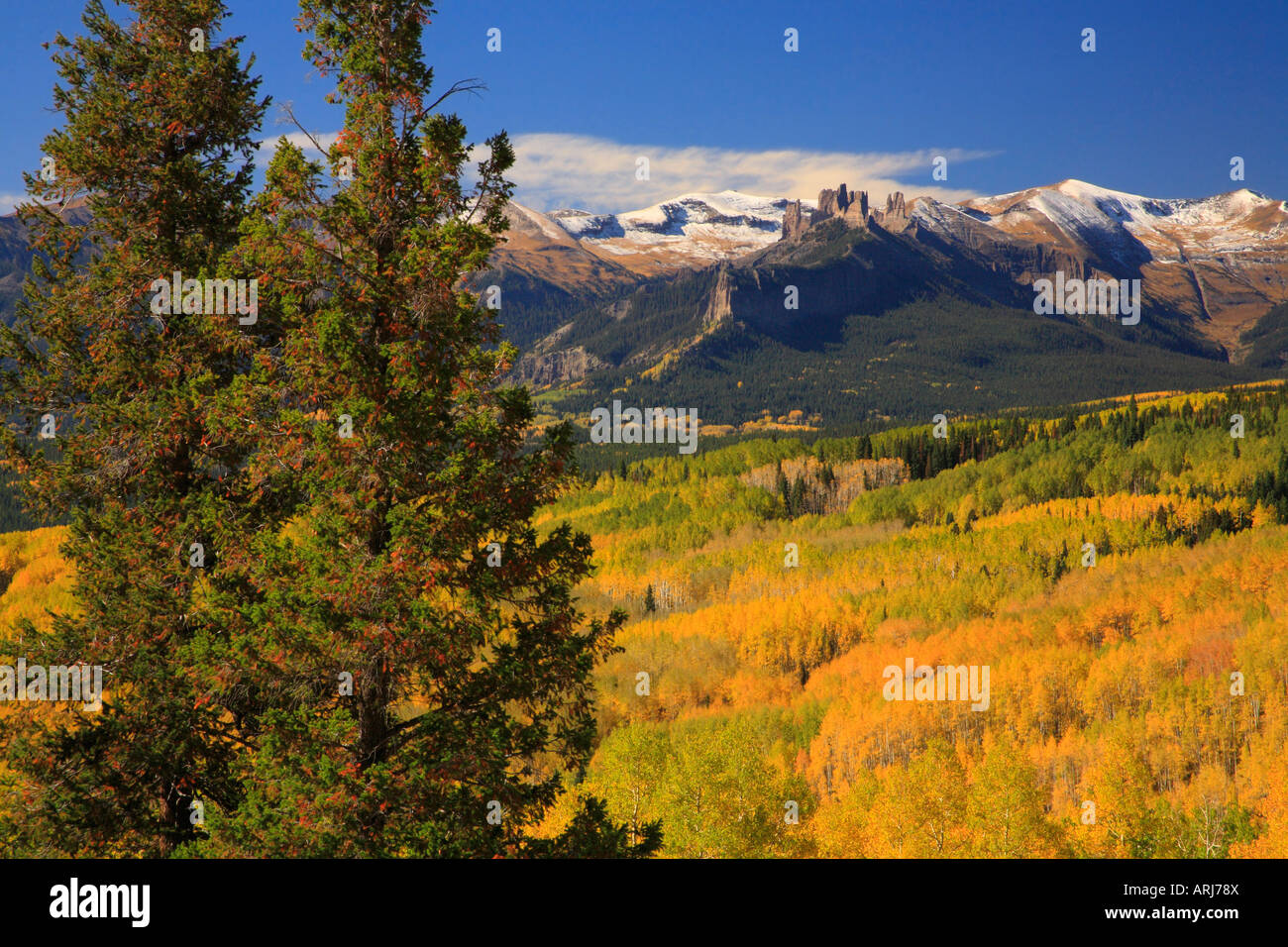 The Castles Seen From Ohio Creek Pass Road, Gunnison, Colorado, USA ...