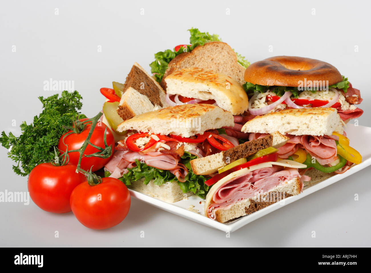 Lunch plate above cutout hi-res stock photography and images - Alamy