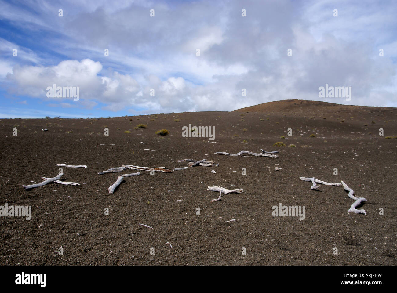 Ash cone near Mount Kilauea caldera Stock Photo - Alamy