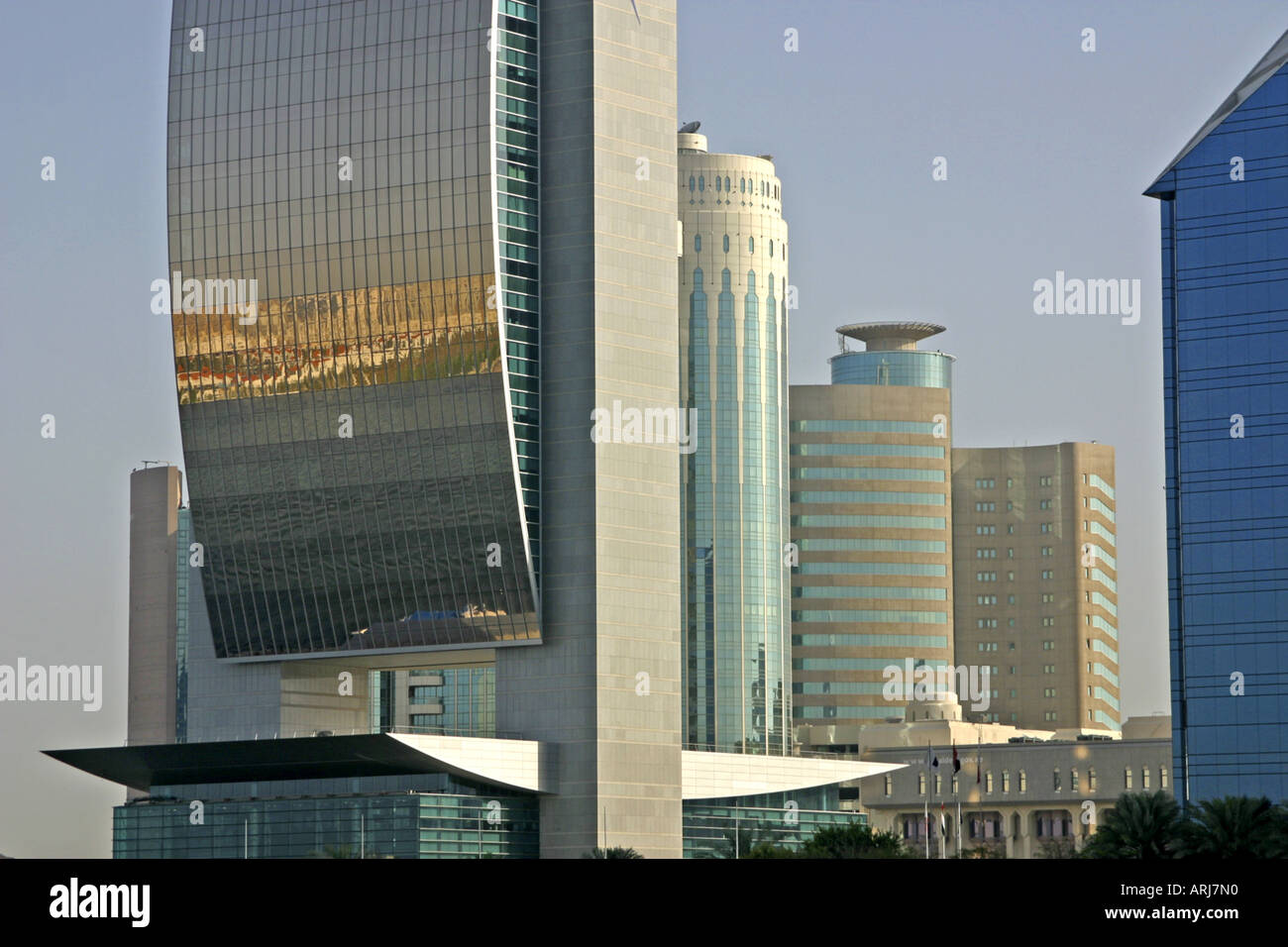 building of the National Bank of Dubai, United Arab Emirates, Dubai ...