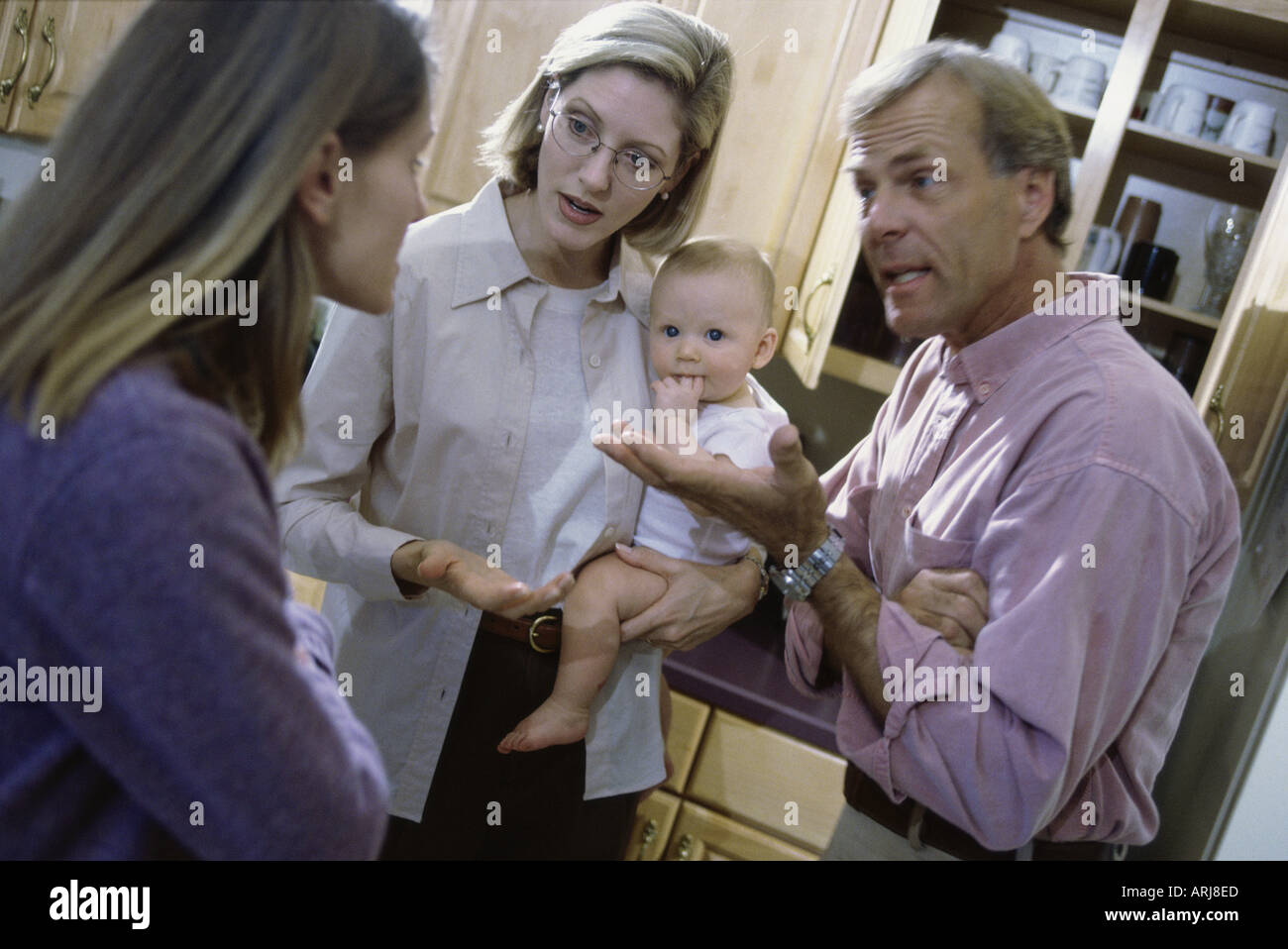 Parents lecturing teen hi-res stock photography and images - Alamy