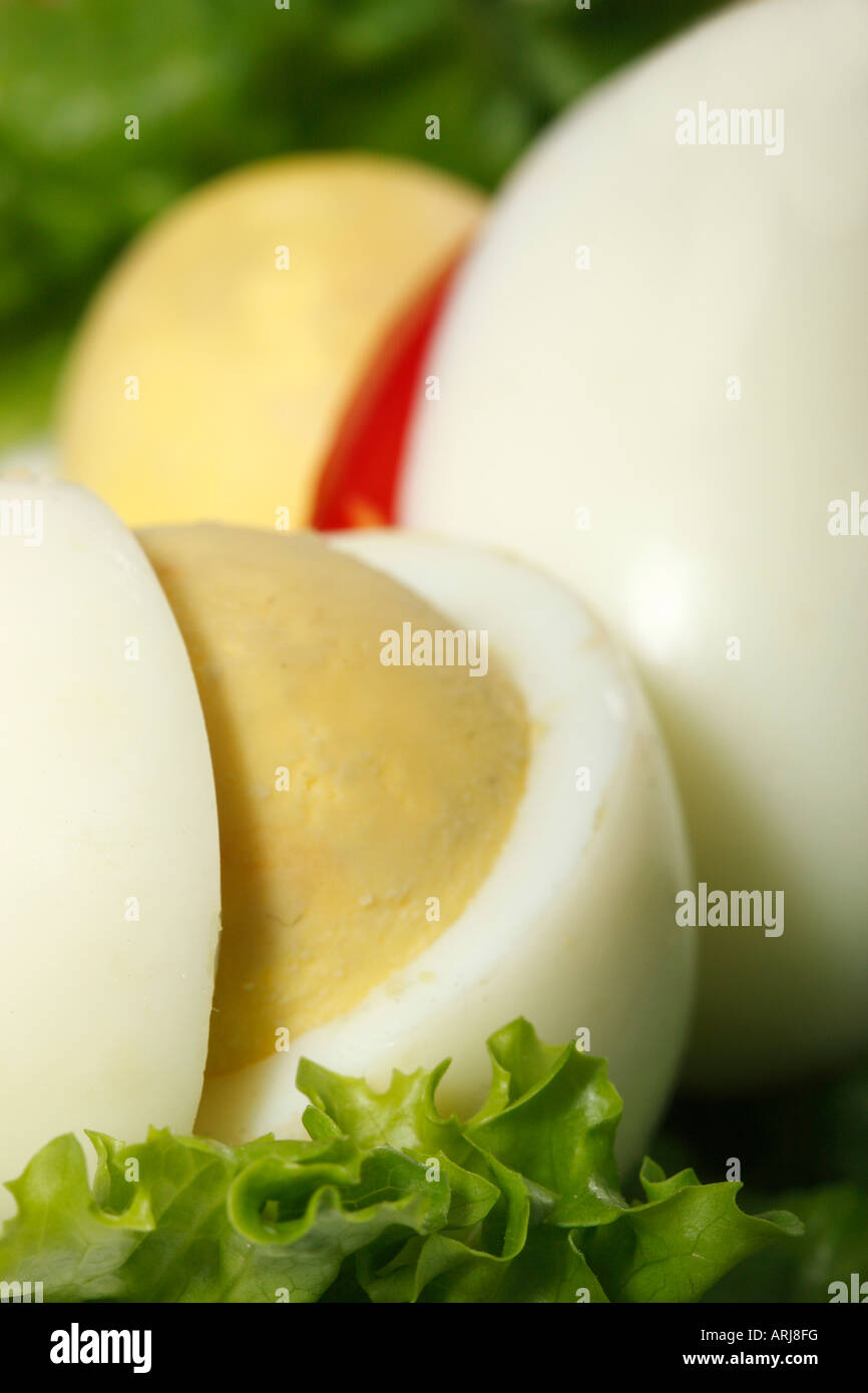 Close up of the cooked eggs npbody vertical blured background hi-res ...