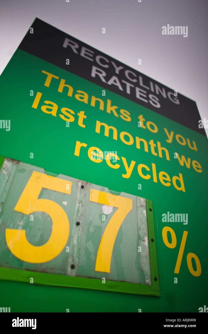Waste Recycling Centre Sign High Resolution Stock Photography and ...