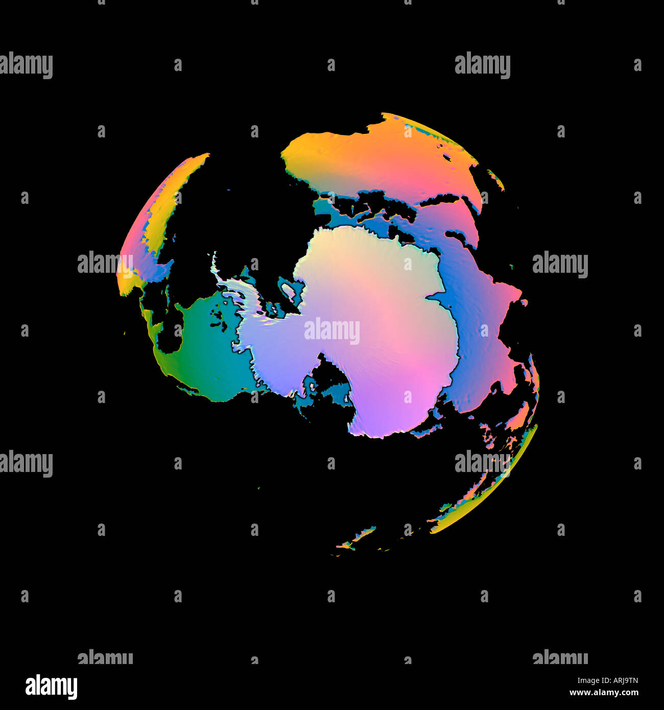 Temperature map antarctica hi-res stock photography and images - Alamy