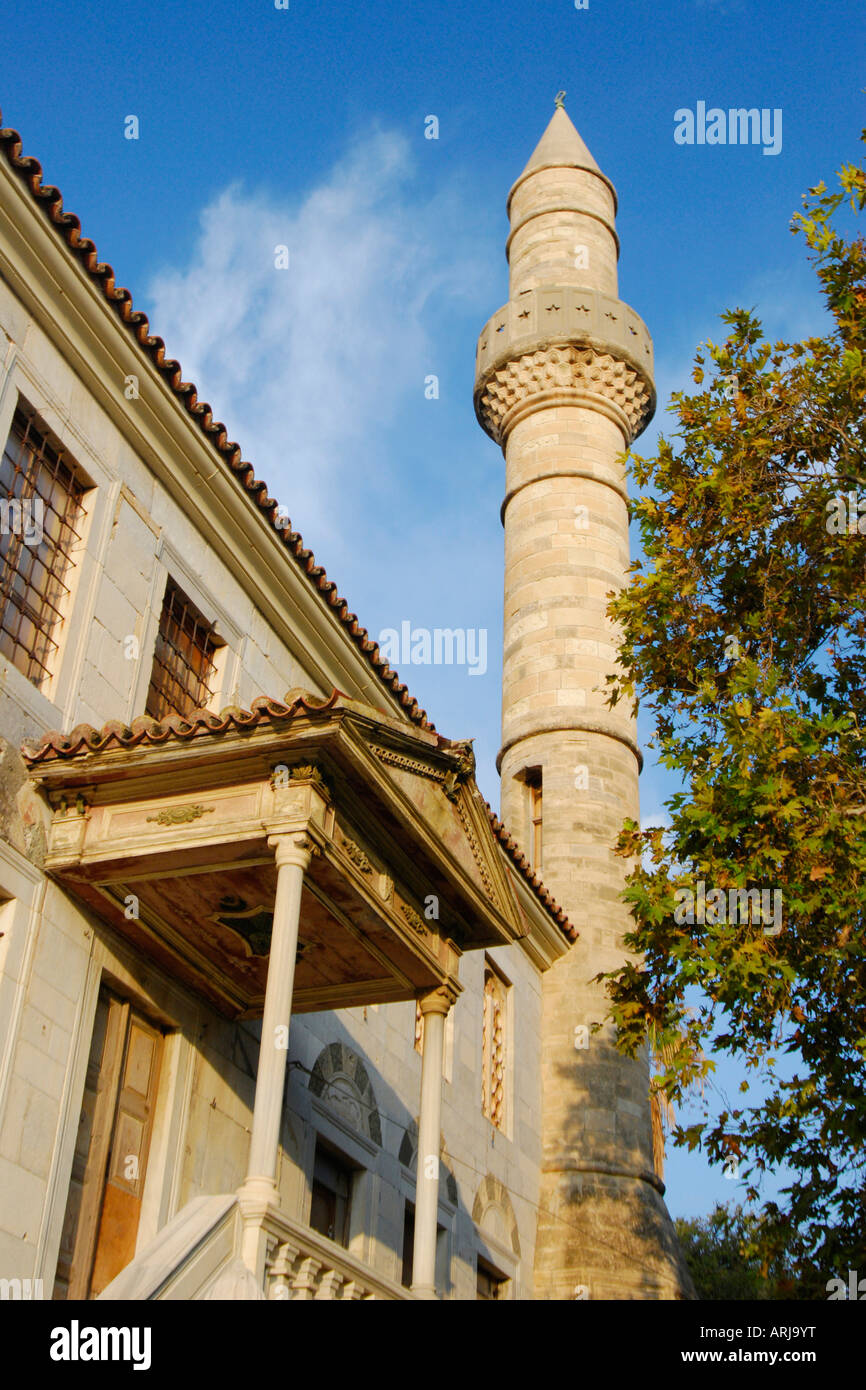 Minaret of old Mosque, Kos, Dodecanese Islands, Aegean Sea, Greece ...